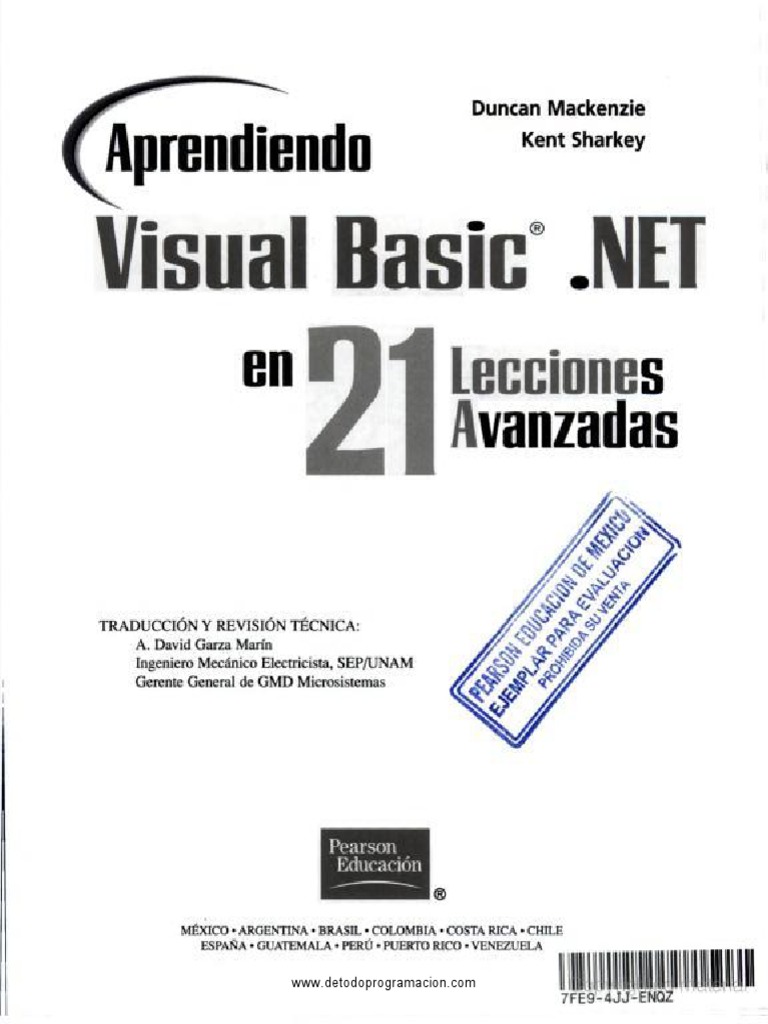 Aprendiendo Visual Basic .Net en 21 Lecciones Avanzadas | PDF ...