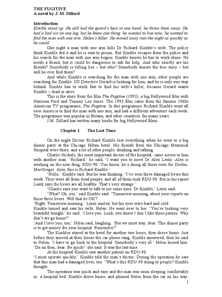 The Fugitive | PDF | History | Mystery, Thriller & Crime Fiction