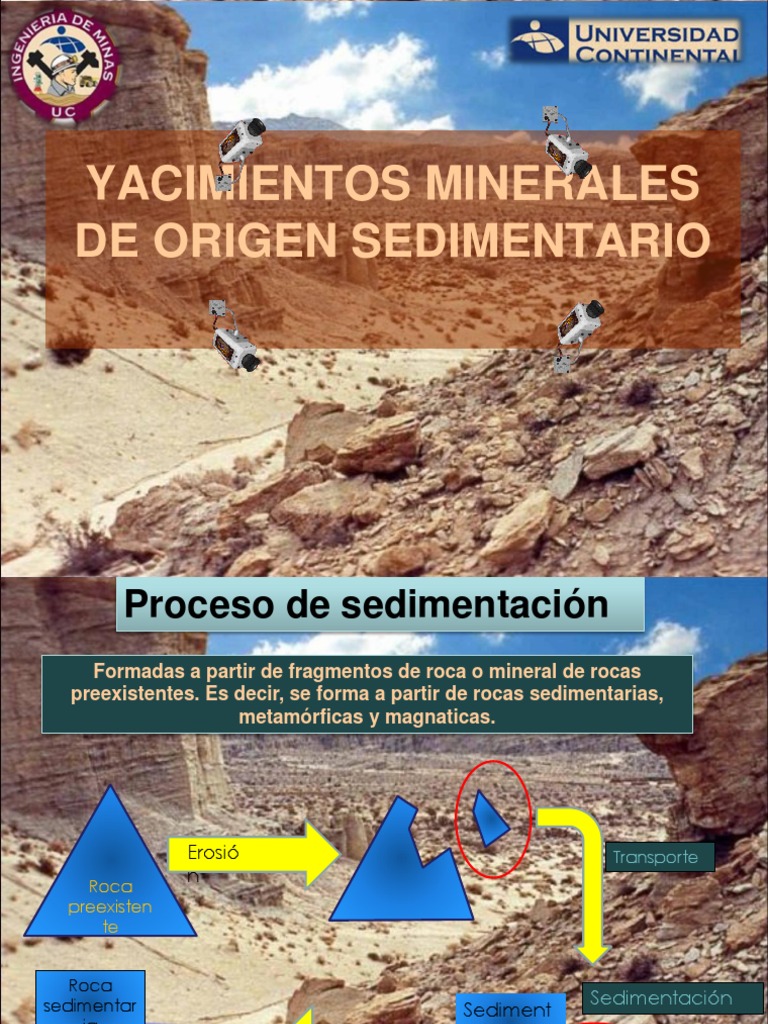 Yacimientos de Origen Sedimentario | PDF | Roca sedimentaria | Roca (geología)