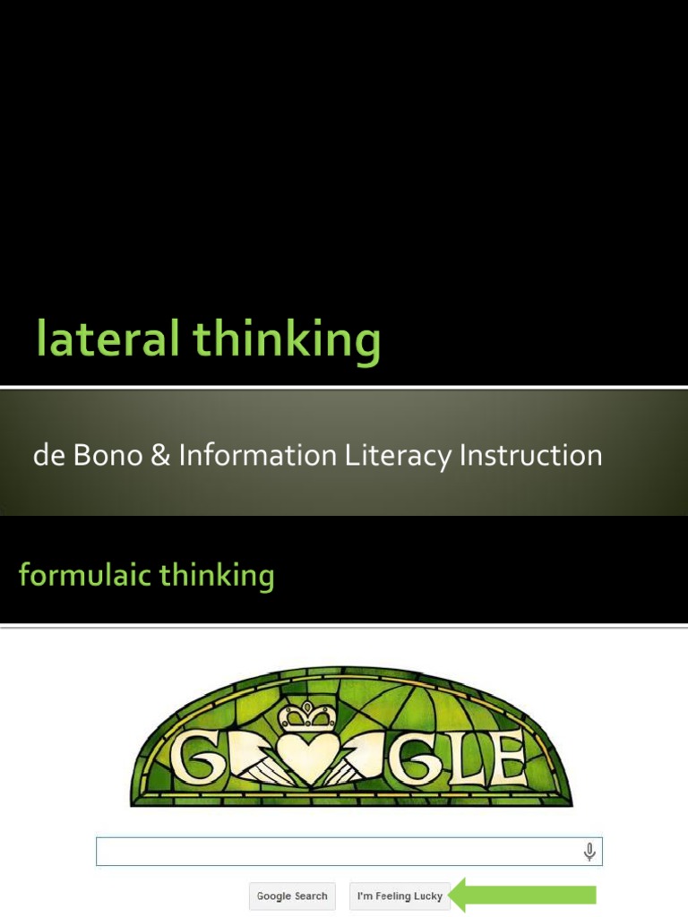 De Bono & Information Literacy Instruction | PDF | Applied Psychology ...