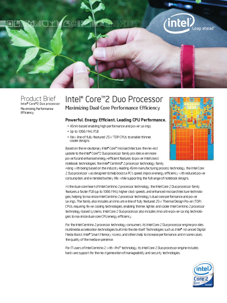 Intel Mobile Prod Brief | PDF | Multi Core Processor | Central ...