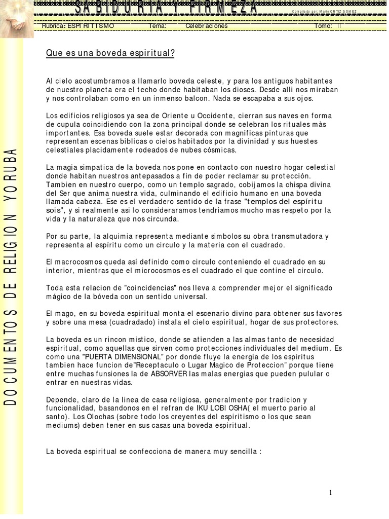 La Boveda Espiritual | PDF