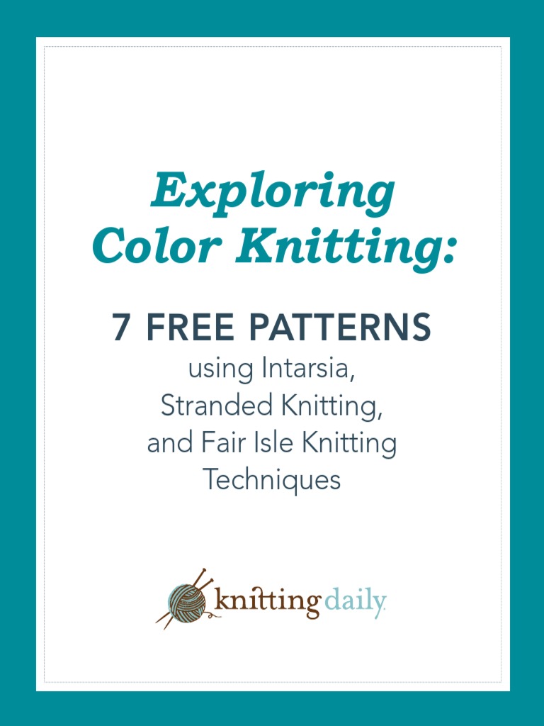 7 Free Color Knitting Patterns | PDF | Fair Isle (Technique) | Knitting