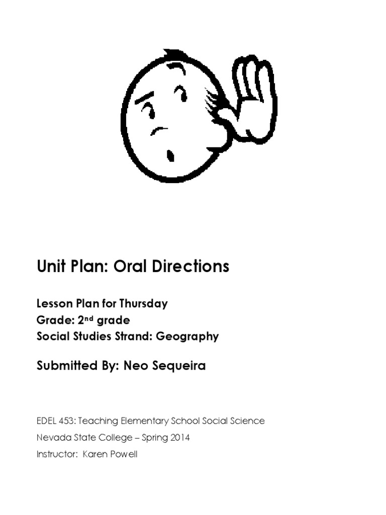 Teaching Oral Directions in 2nd Grade | PDF | Lesson Plan | Epistemology