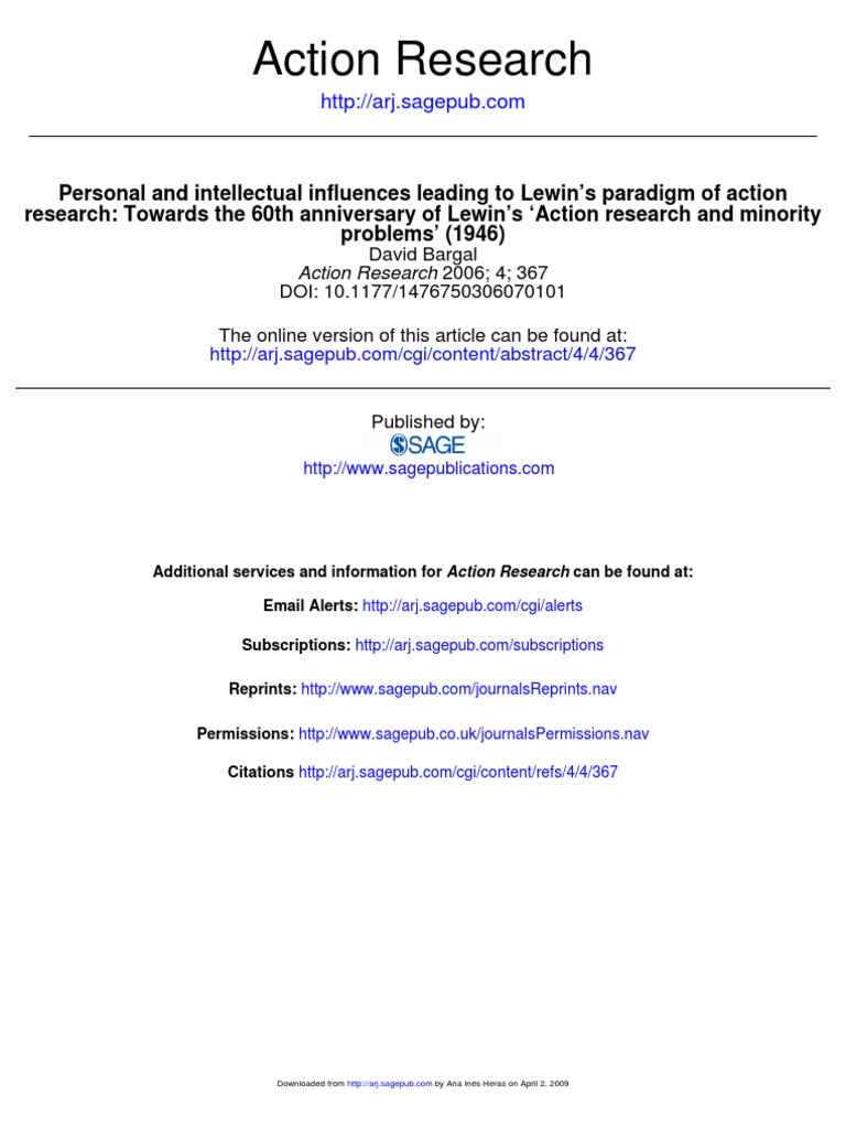 Action Research and Lewin | PDF | Action Research | Science