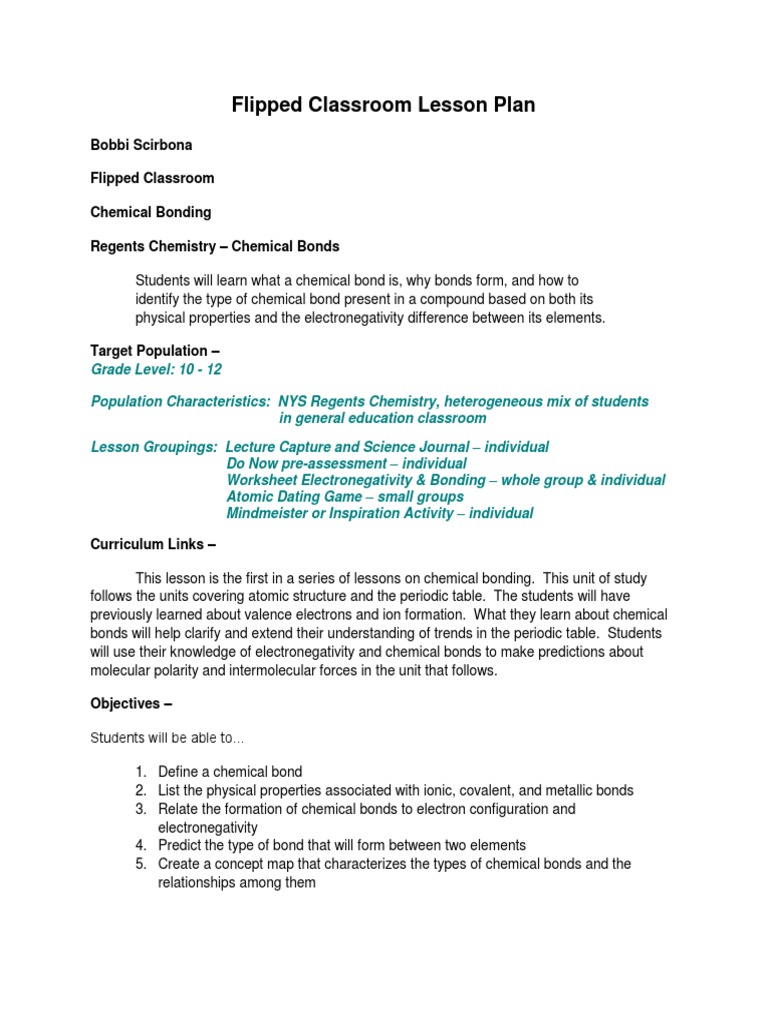 Grade 10 Flipped Lesson on Chemical Bonds | PDF | Chemical Bond | Chemistry
