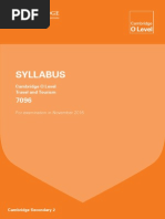 Cambridge o Level Syllabus June 2025 | PDF