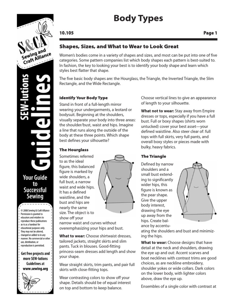 Visualization of Body Types | PDF | Trousers | Seam (Sewing)