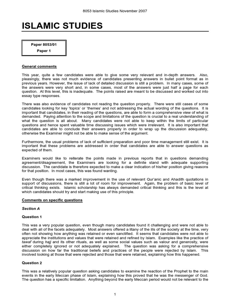 Islamic Studies | PDF | Quran | Islam