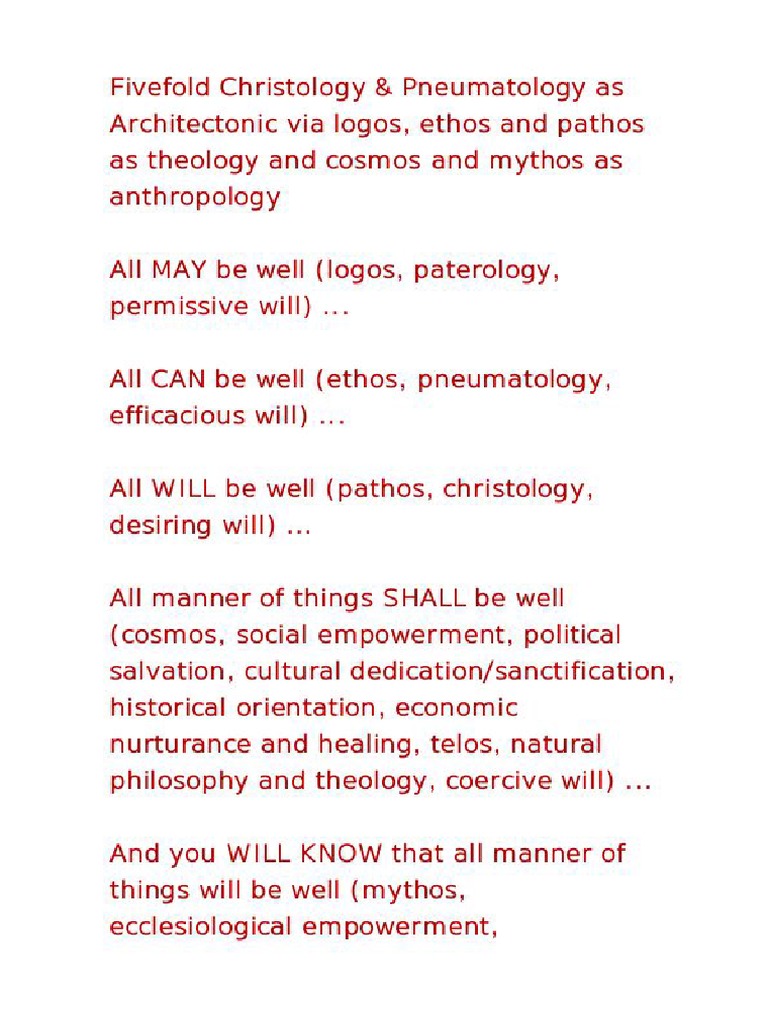 Architectonic of Logos Ethos Pathos Cosmos Mythos | PDF