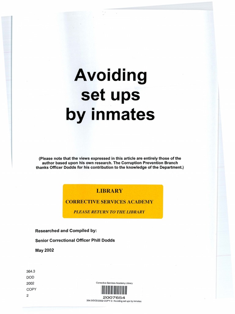Inmate Con Games | PDF | Prison | Crime Thriller