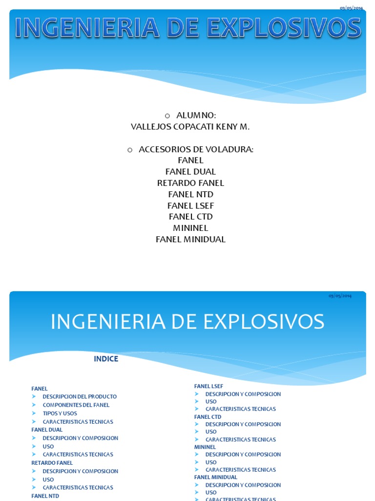 Catálogo de Faneles y Mininel Explosivos | PDF | Material explosivo | Color
