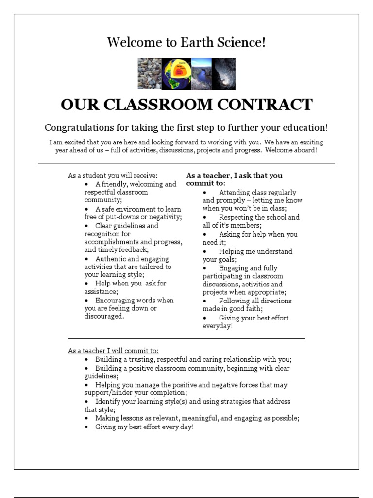 Classroom Contract