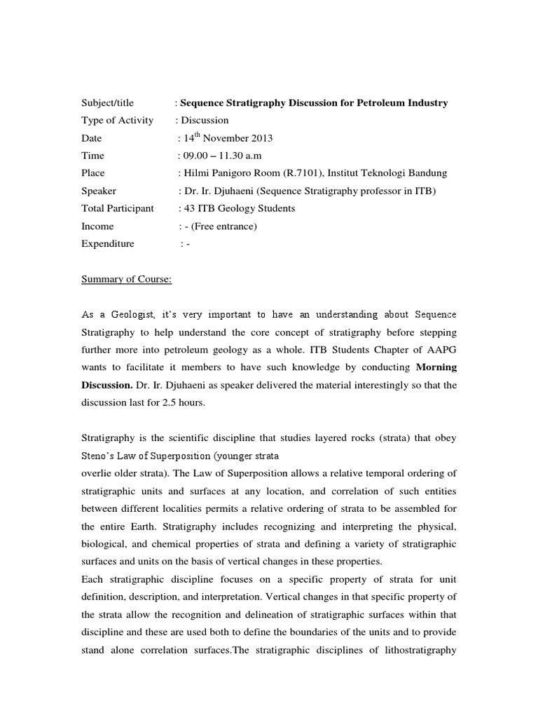 RND Report | PDF | Stratigraphy | River Delta