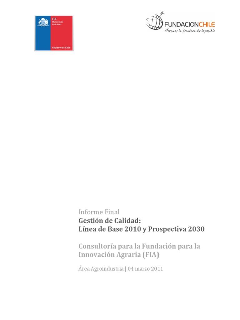 Gestión de Calidad FIA-BM International Food Standar | PDF | Análisis ...