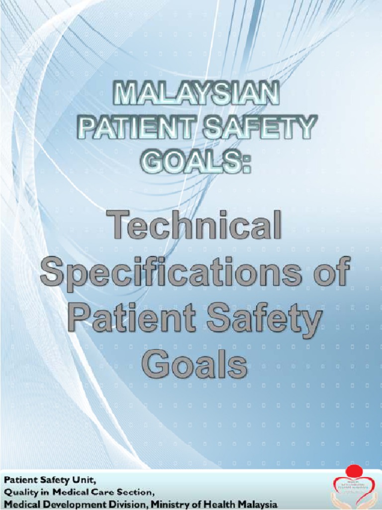 Safety Goals | PDF | Patient Safety | Surgery
