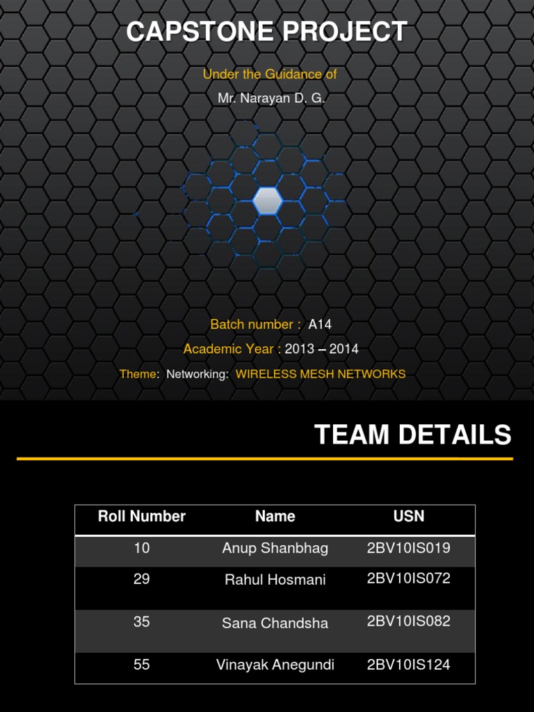 Capstone Project: Under The Guidance of | Download Free PDF | Routing ...