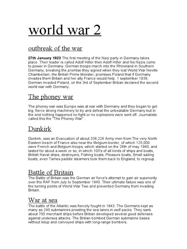 World War 2 | PDF | World War II | Nazi Germany
