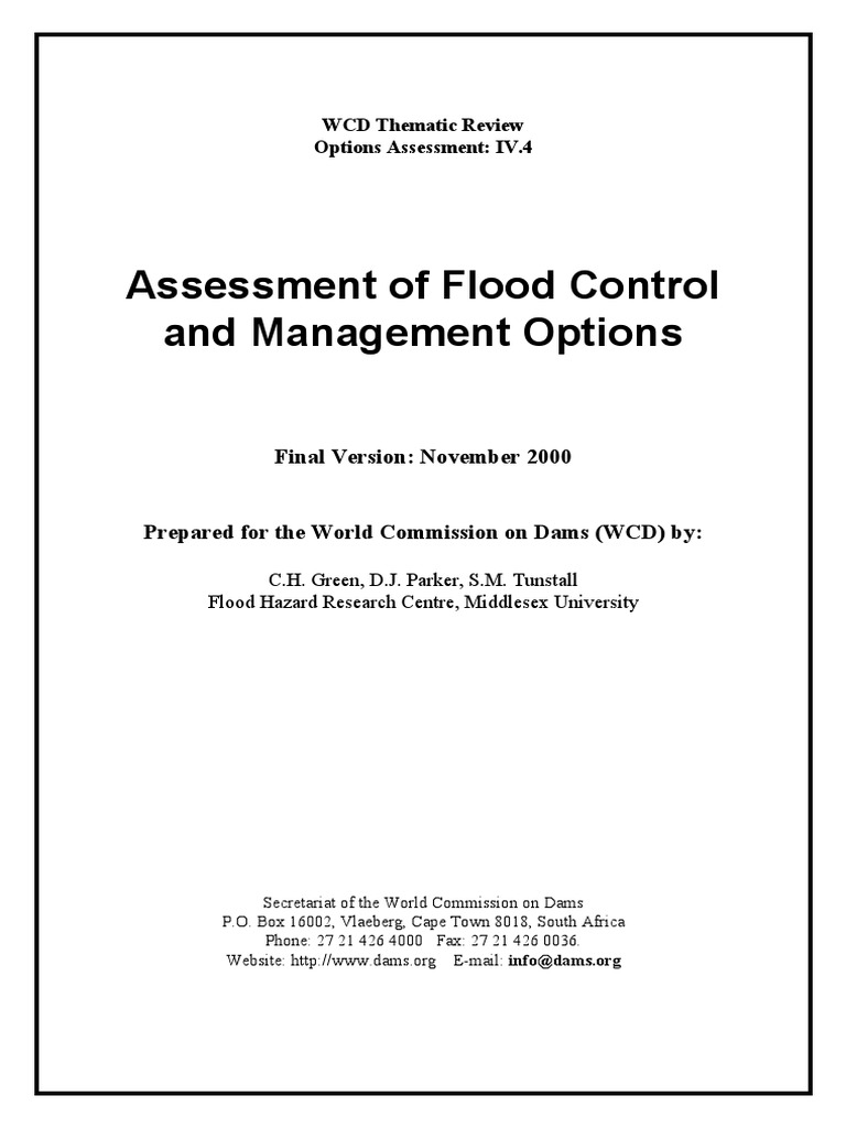 Flood Control and Management Options | PDF | Floodplain | Flood