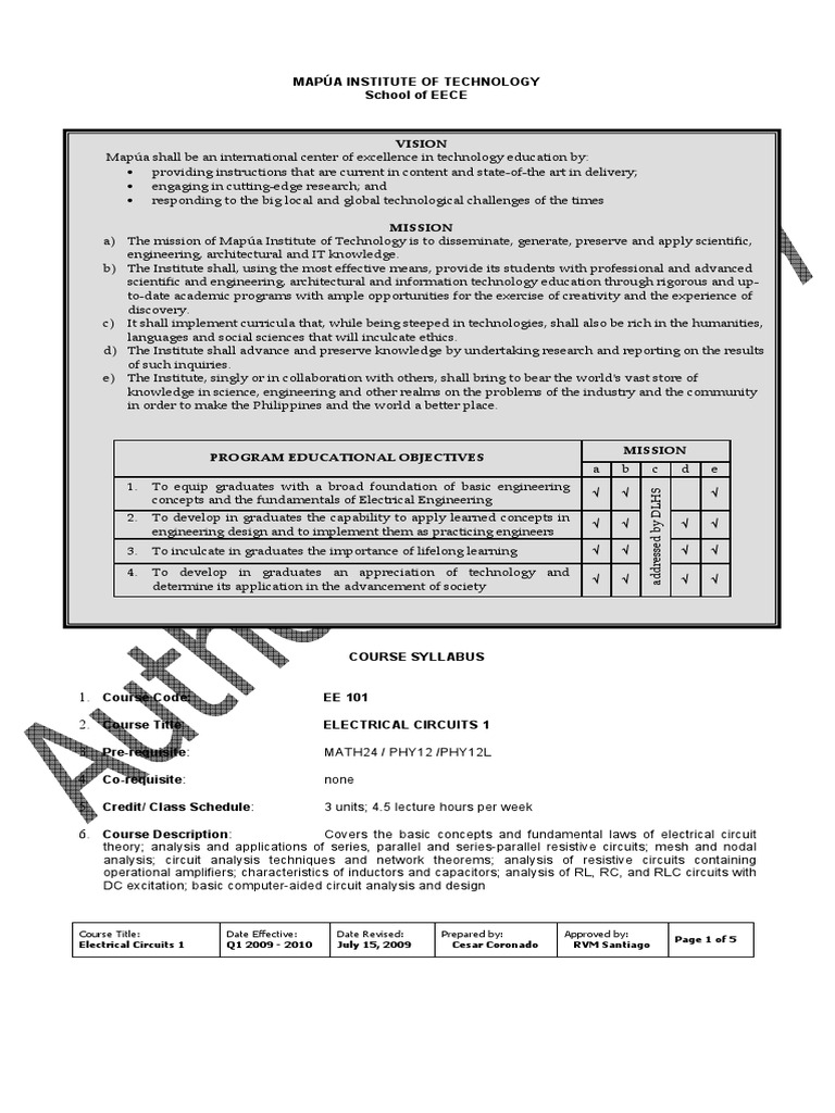 EE101 | PDF | Electrical Network | Series And Parallel Circuits