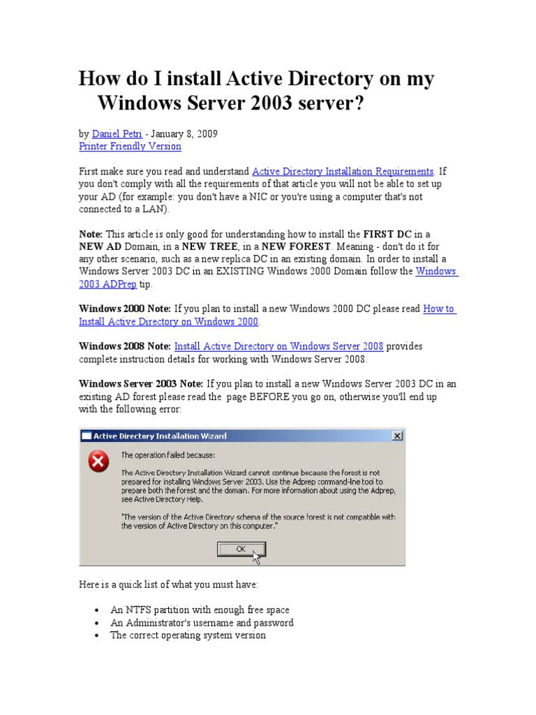 A Step-by-Step Guide to Installing Active Directory on Windows Server ...