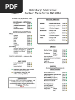 Chartwells New Menu 2526 | PDF | Salad | Gravy