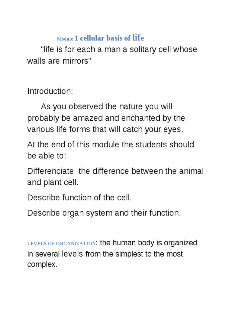 Cellular Basis of Life | PDF | Blood | Heart