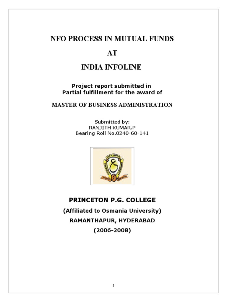 MBA Finance Project | PDF