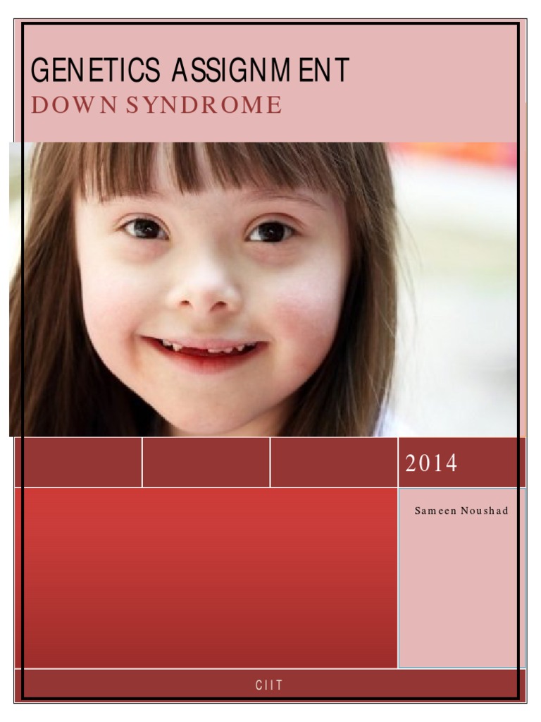 Genetics Assignment: Down Syndrome | PDF | Down Syndrome | Pregnancy