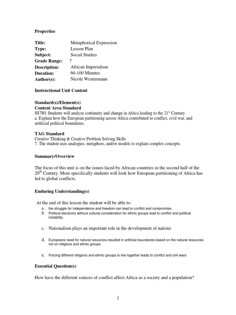 Westermann Nicole Metaphorical Expression 2014 | PDF | Analogy | Ethnic ...