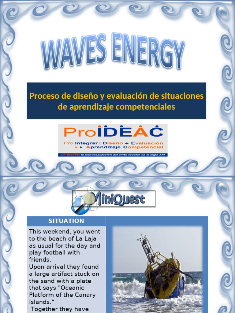 Ingles Miniquest Wave Energy | PDF | Canary Islands | Energy And Resource