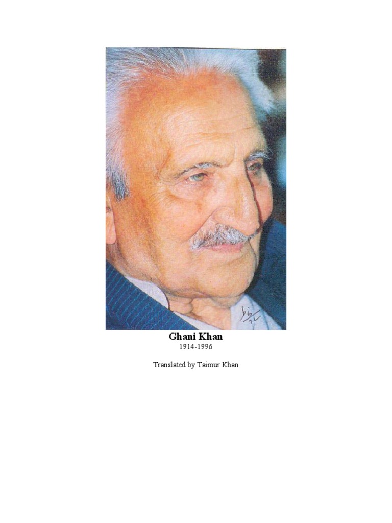 Ghani Khan: 1914-1996 Translated by Taimur Khan | PDF | Religion And ...
