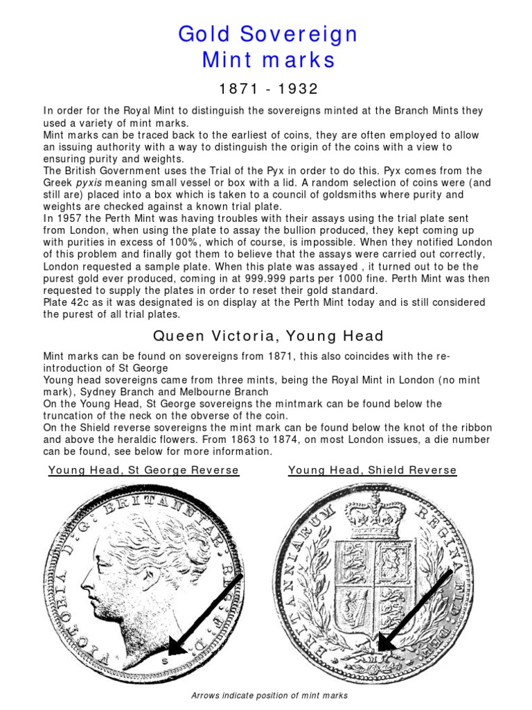Gold Sovereign | PDF | Metallurgical Assay | Coins