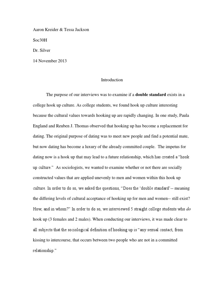 Hook Up Culture | PDF | Shame | Sexual Intercourse