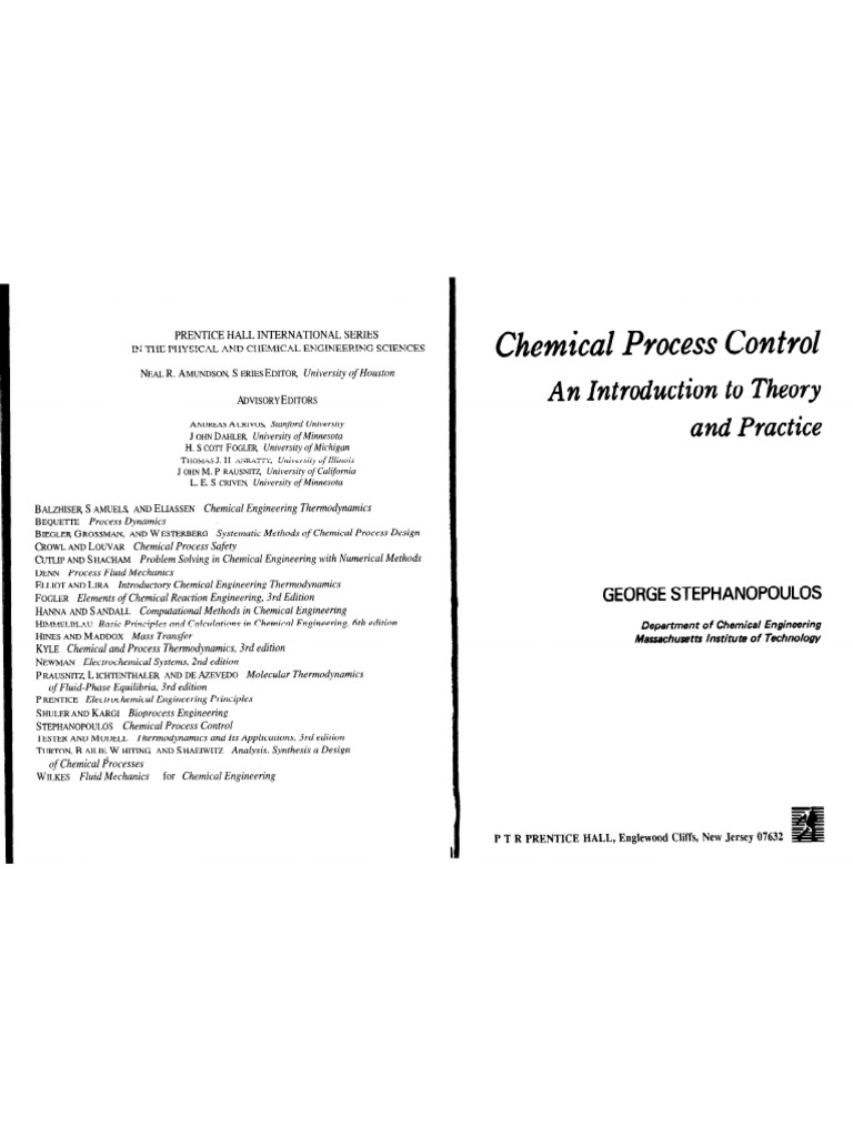 Chemical Process Control - An Introduction To Theory and Practice | PDF ...