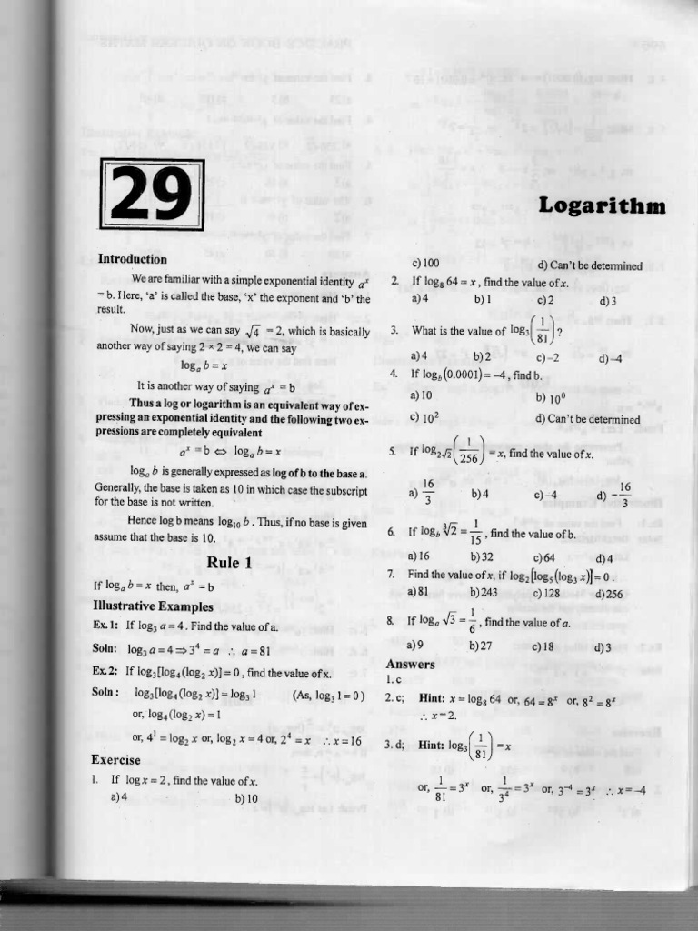 Chapter 29 | PDF | Exponentiation | Logarithm