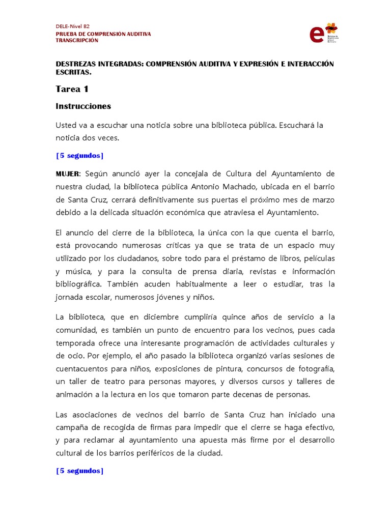 B2 TR T1 Eie | PDF | Bibliotecas | Publicación