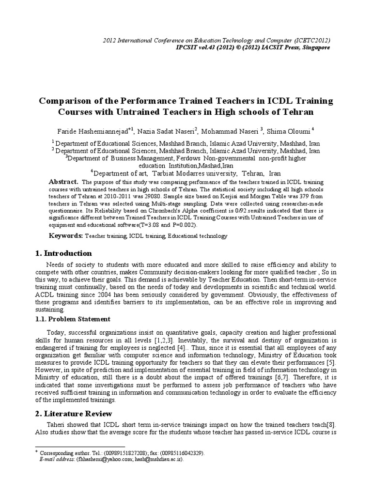 Aidil - Comparison Trained and Untrained Teachers | PDF | Teachers ...