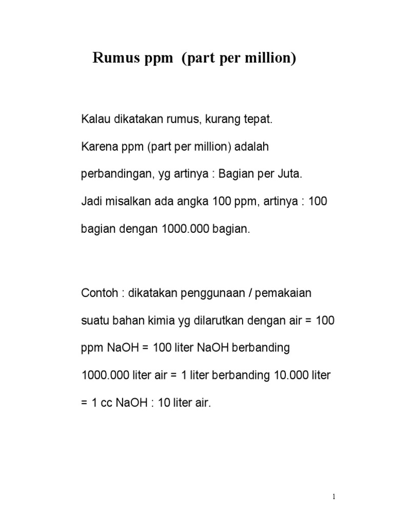 Rumus PPM Ok | PDF | Sains & Matematika
