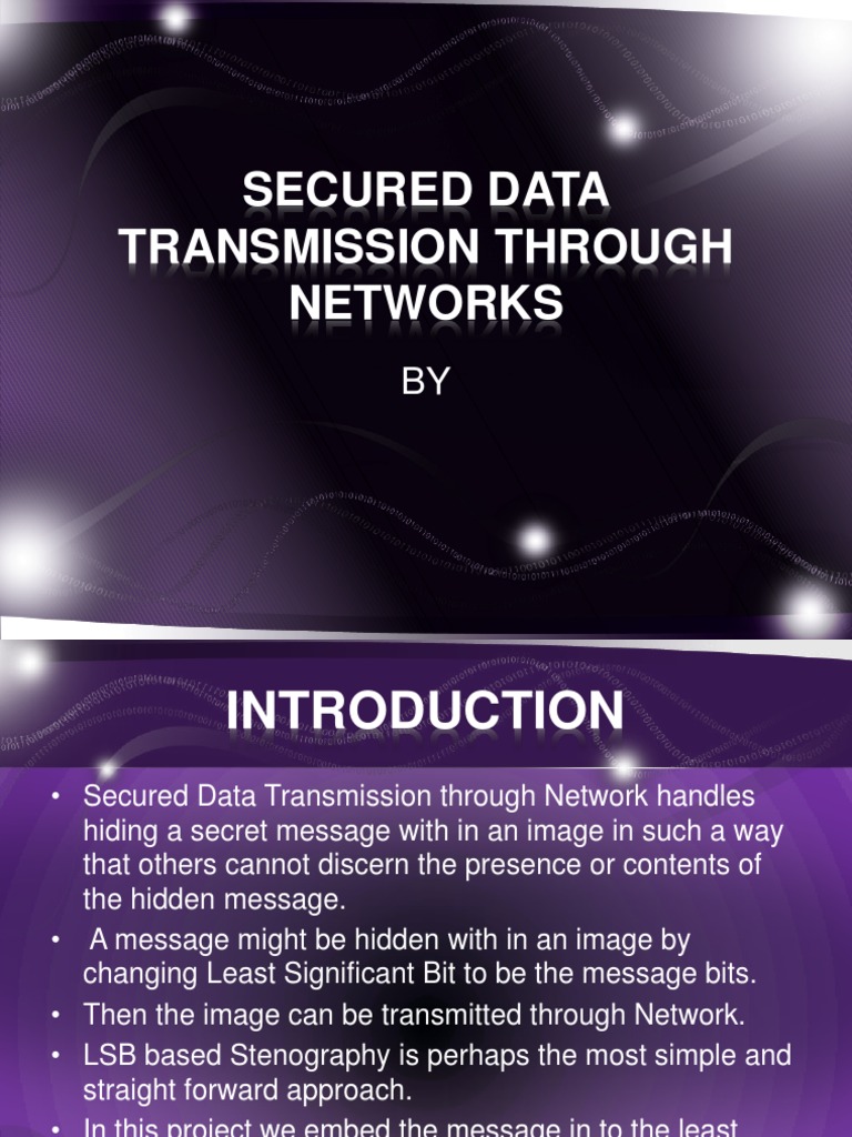 Secured Data Transmission Through Networks | PDF