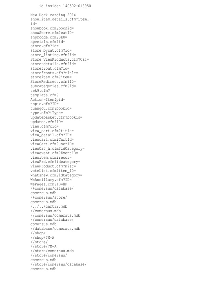 Dork | PDF | Computer Data | Software