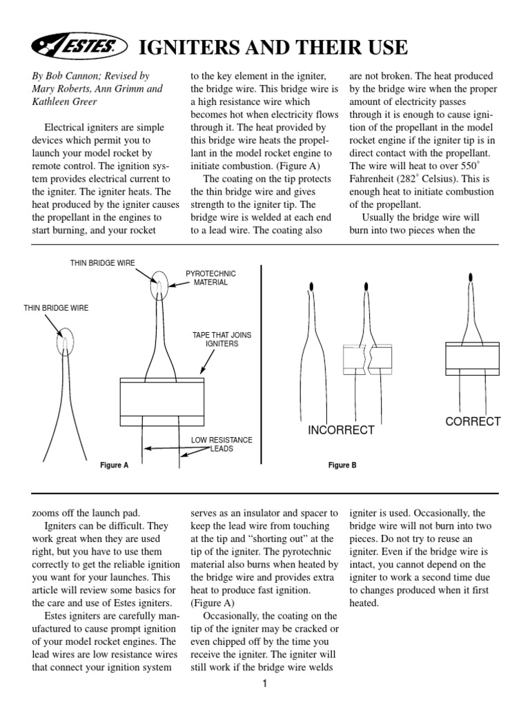 Igniter Use | PDF | Rocket | Rocket Engine