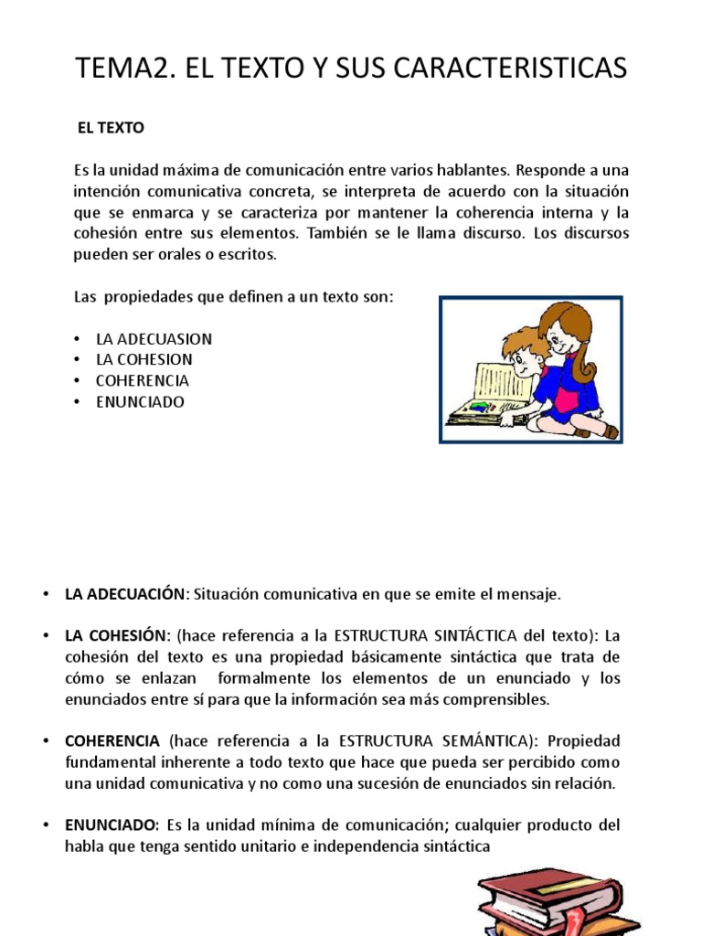 Tema2 El Texto y Sus Caracteristicas | PDF | Narración | Diálogo