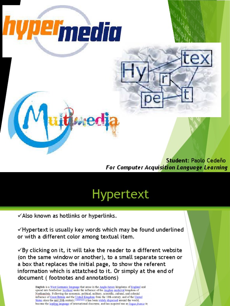 Hypertext, Hypermedia and Multimedia | PDF | Multimedia | Hypertext