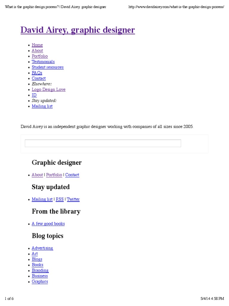 What Is The Graphic Design Process | PDF | Graphic Design | Logos