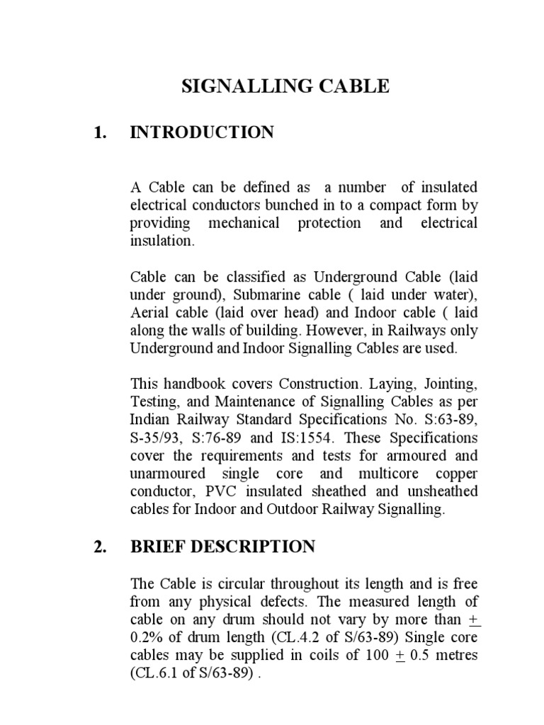 Sig Cable Eng | PDF | Electrical Wiring | Electrical Connector