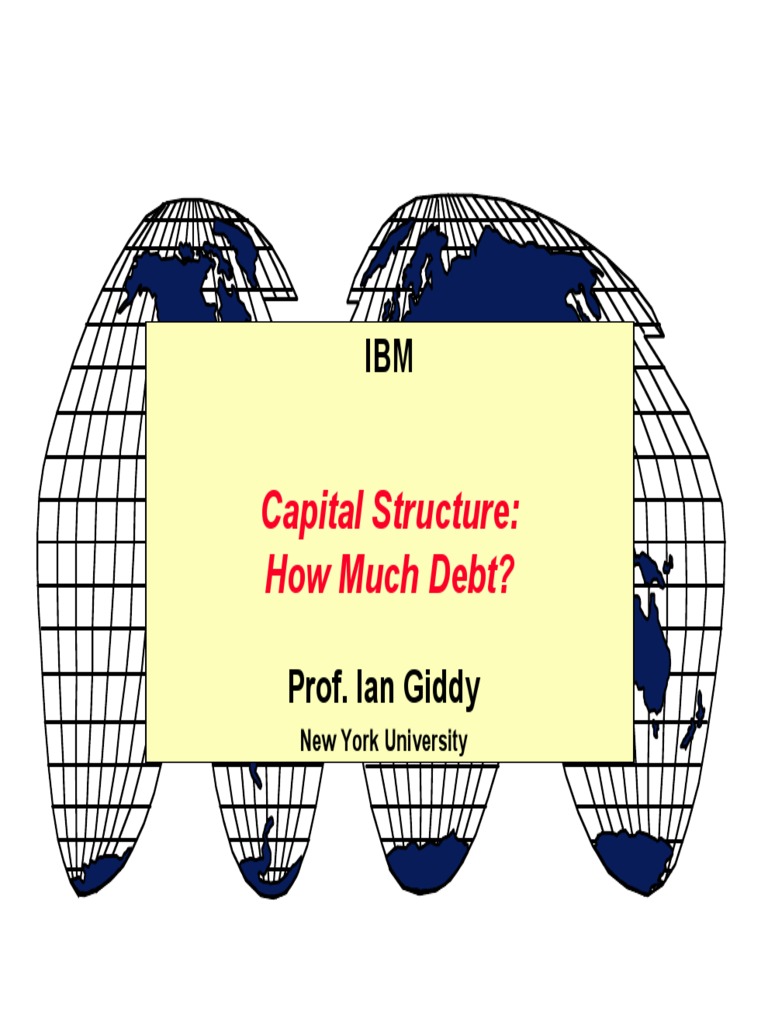 IBM Capital Structure | PDF | Capital Structure | Debt