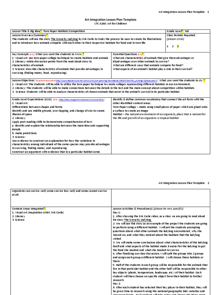 Lesson Plan | PDF | Teaching | Cognitive Science