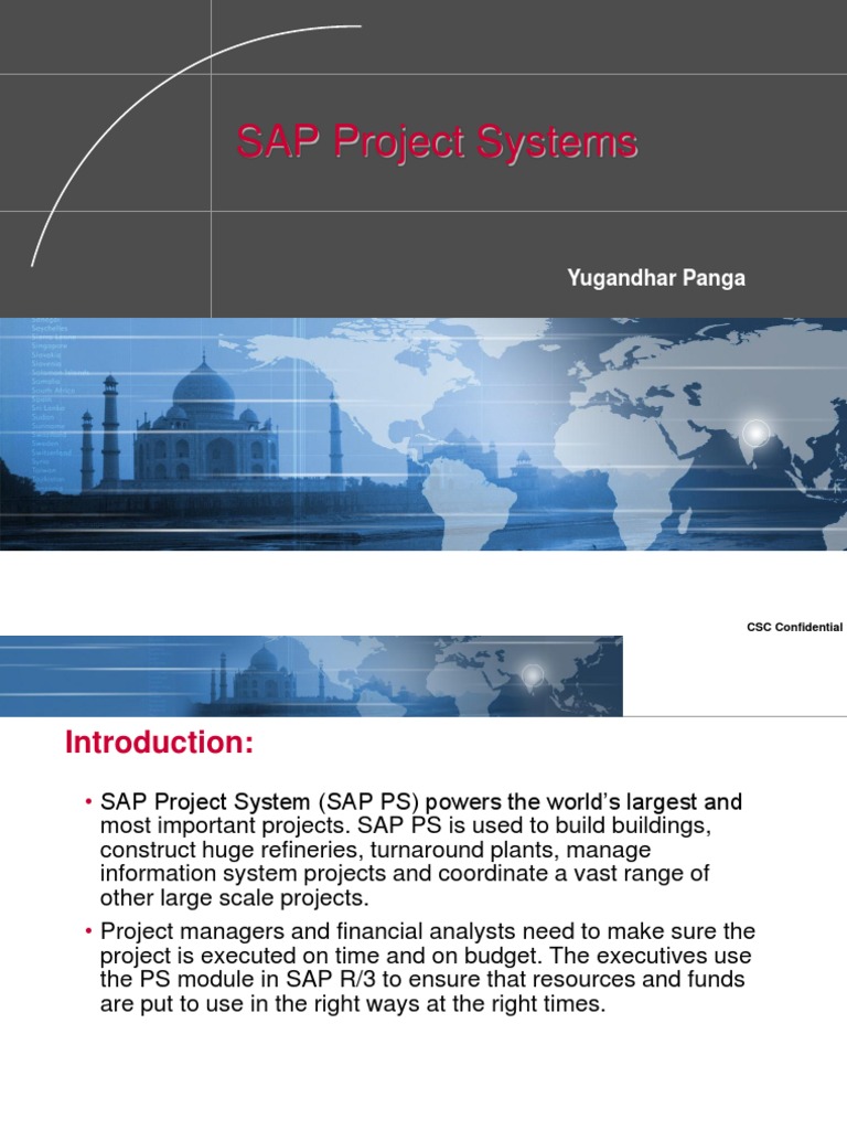 SAP Project Systems Overview | PDF | Information Management ...