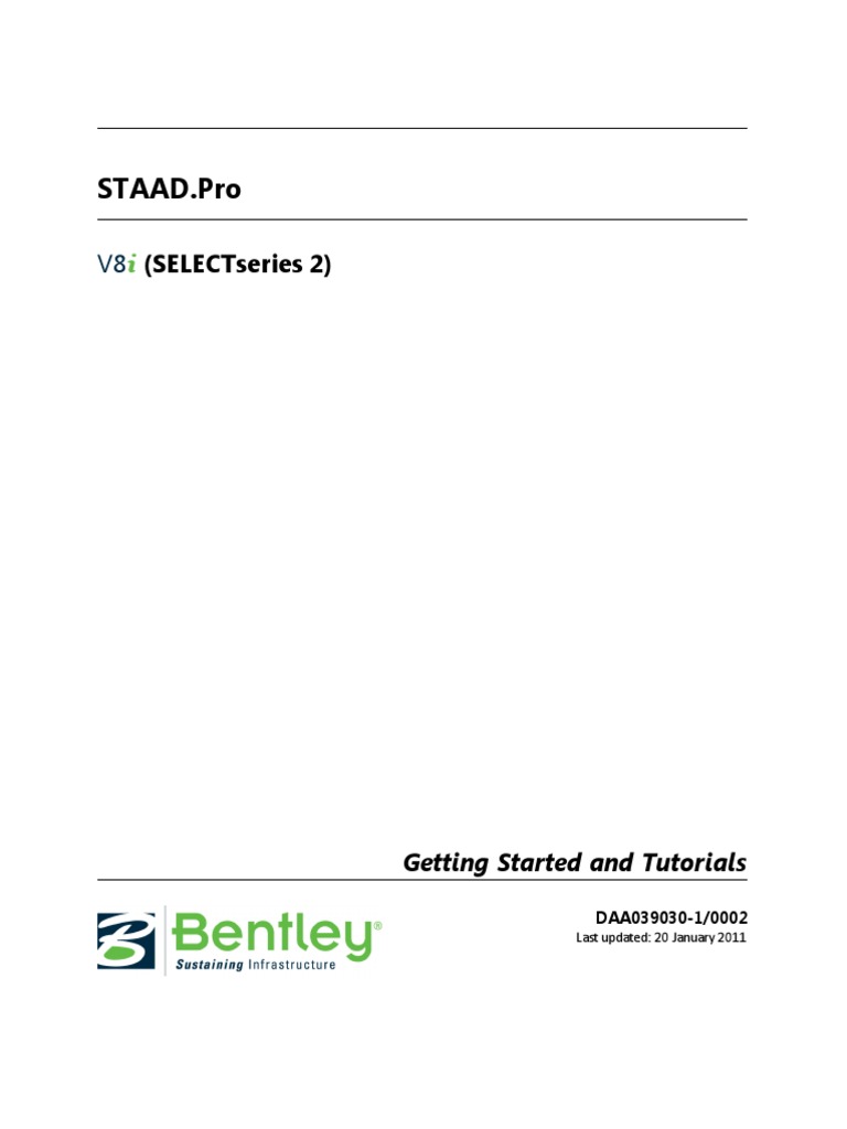Tutorial StaadPro V8i | PDF | Icon (Computing) | Graphical User Interfaces